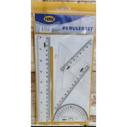 Hbw / Focus Ruler Set 8 Inches | Shopee Philippines
