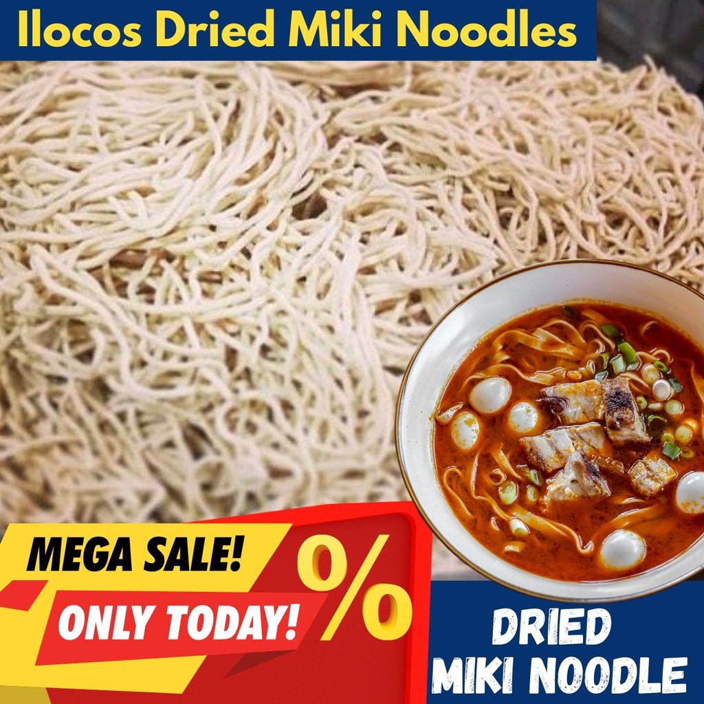 Ilocos Miki Noodle Pasta with recipe included Special Dried Ilocos Miki ...