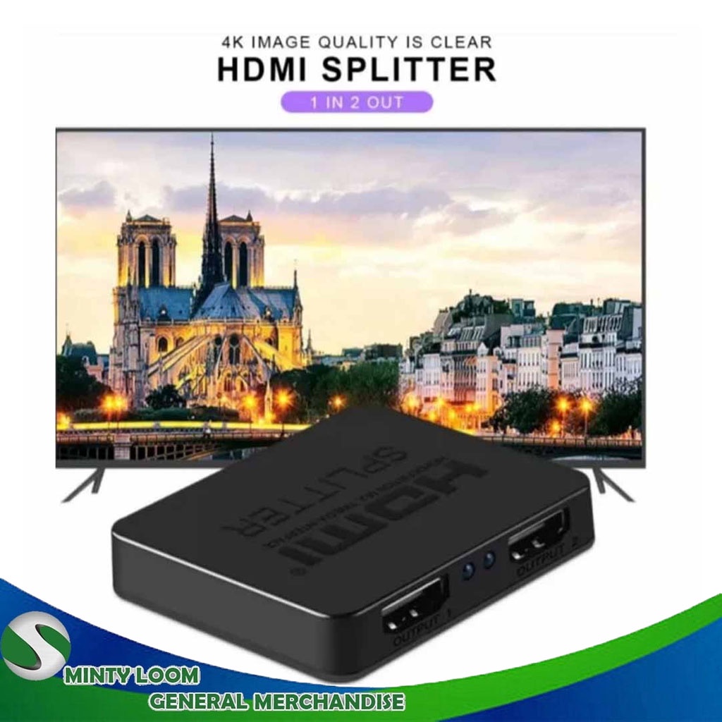 4K HDMI Splitter Full HD 1080p Video HDMI Switch Switcher 1X2 Split 1 ...