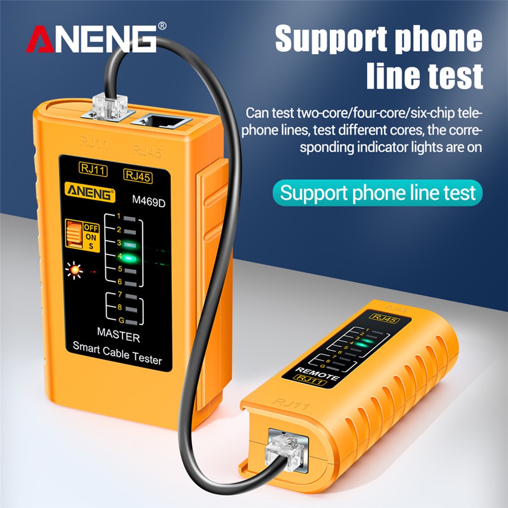 RJ45 Cable Lan Tester Network Cable Tester RJ45 RJ11 RJ12 CAT5 UTP LAN ...