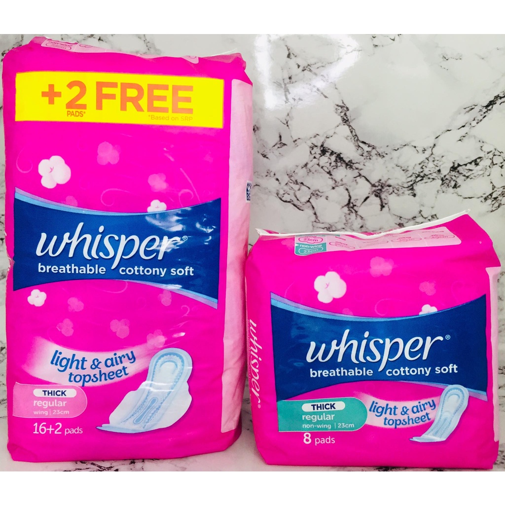Whisper Sanitary Napkin 23cm | Shopee Philippines