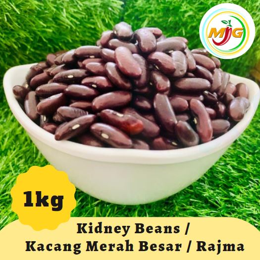 MERAH Kidney Beans / Large Red Beans / Rajma / ABC Beans - 1kg & 500g ...
