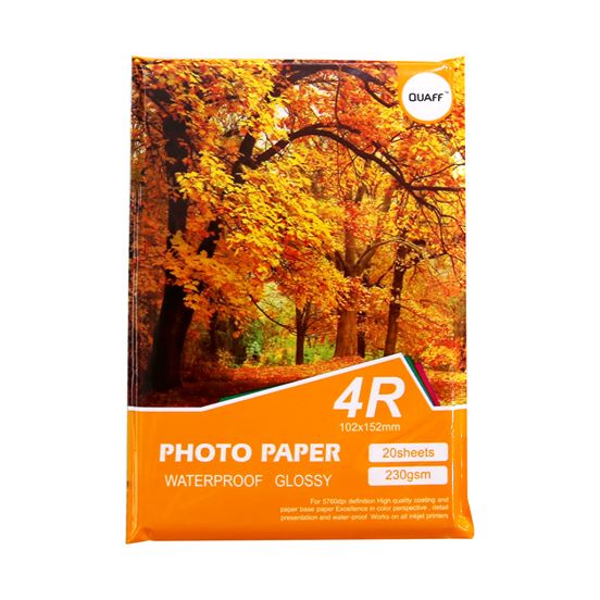 Quaff Tree Type Glossy Photo Paper A4 5r 4r 3r Size 180gsm & 230gsm 20 ...