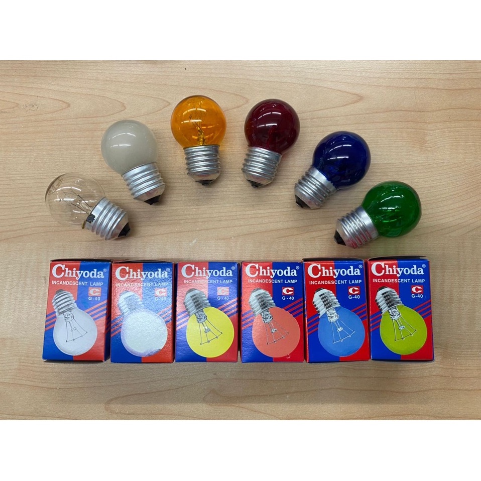 CHIYODA 5W E27 SCREW Incandescent Filament Ping Pong Light Bulb (Clear ...