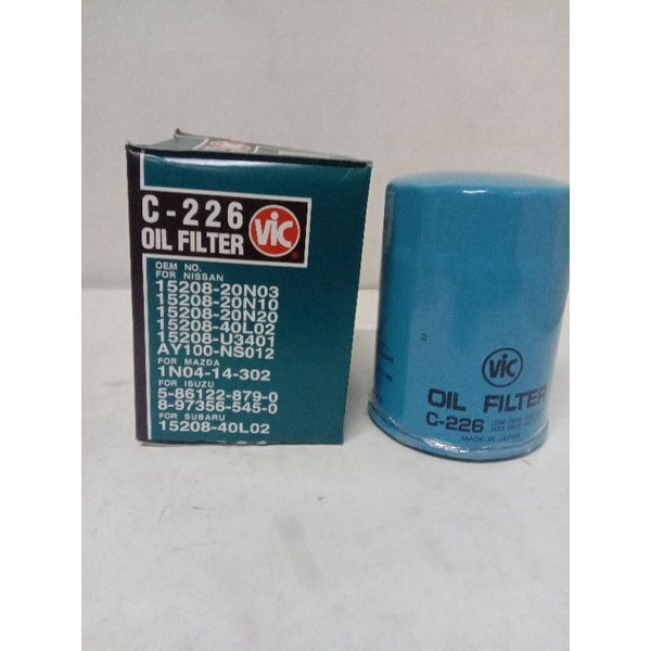 VIC OIL FILTER C-226 ( NISSAN) | Shopee Philippines