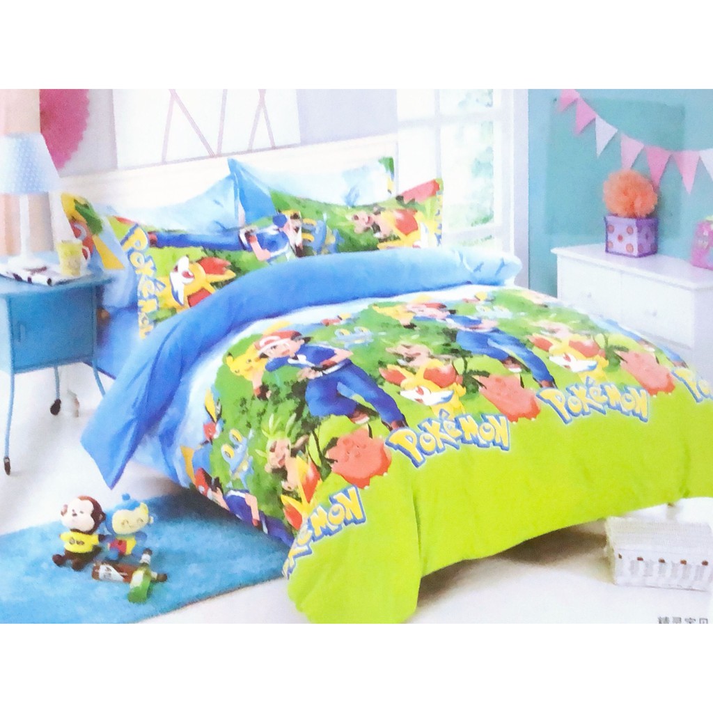Pokemon Bed Sheet 3IN1/4IN1/5IN1 | Shopee Philippines