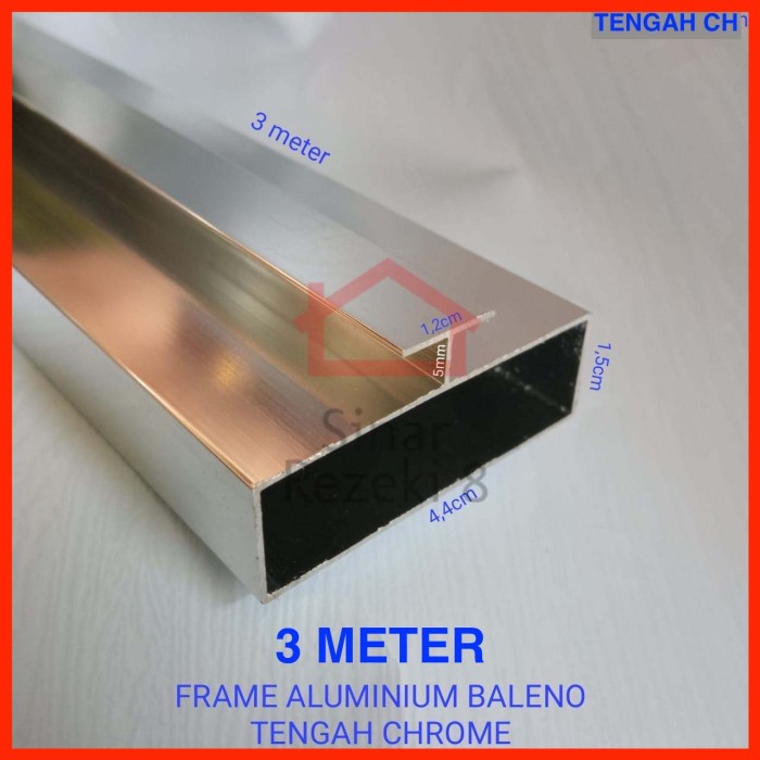 Middle Aluminum Frame Chrome Profile Lis List Aluminum Frame 3 MTR ...