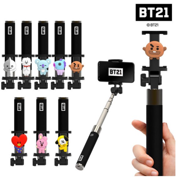 BT21 Selfie Stick Bluetooth (iOS and Android) | Shopee Philippines