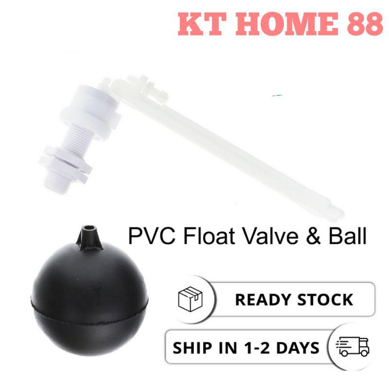 Toilet PVC Float Valve 9''' & Ball 1/2'' High & Low Sign Tank Ball ...