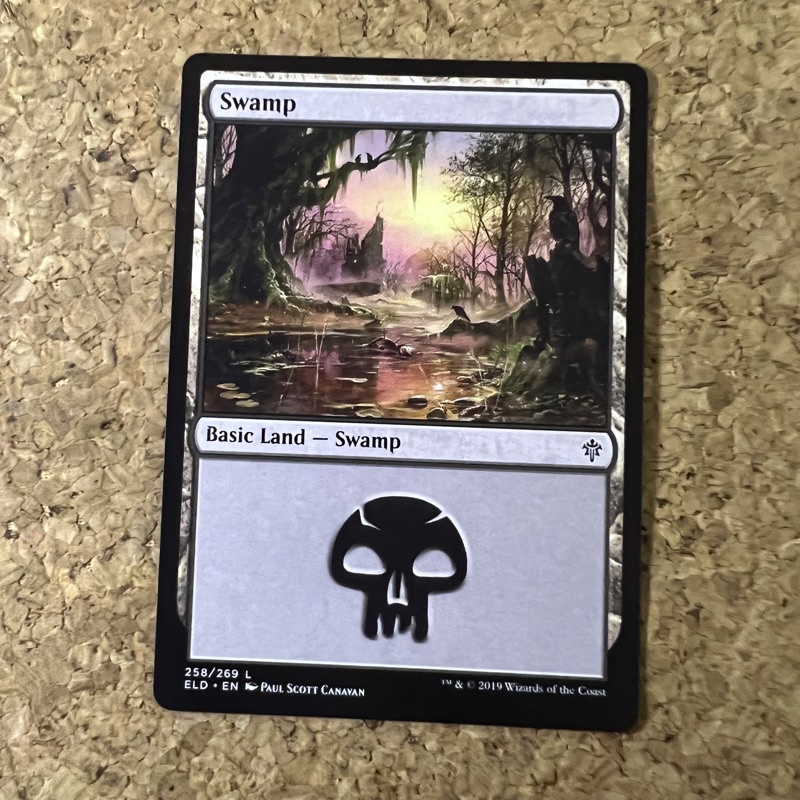 MTG SWAMP | BASIC LAND | THRONE OF ELDRAINE | BLACK | MAGIC THE ...