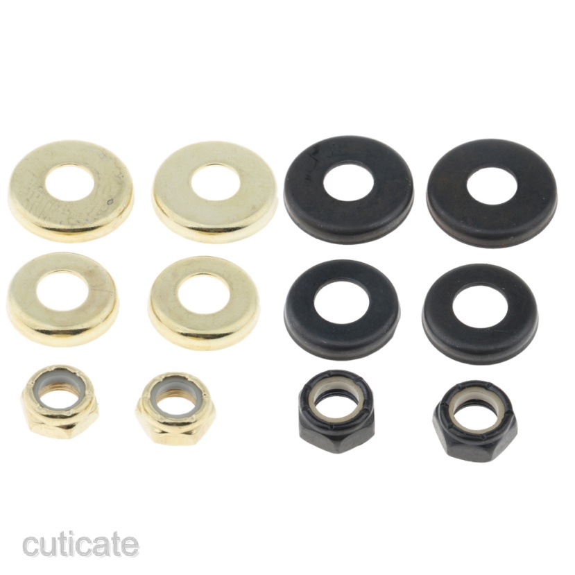 4pcs Skateboard Replacement Iron Bushings Washers Cup with Nuts Shock ...