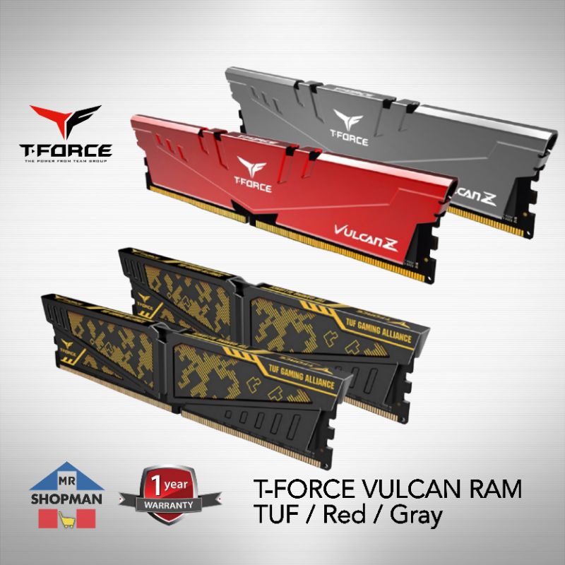 Teamgroup TForce Vulcan TUF / Vulcan Z 8Gb / 16Gb 3200Mhz / 3600Mhz ...