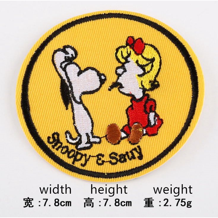 Snoopy Dog Series Styles All Embroidered Cloth Stickers Clothes Badges ...
