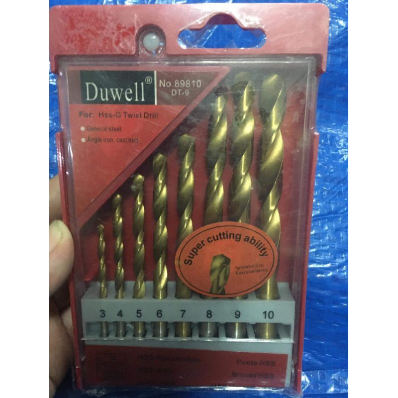duwell High quality drill bits set (talim ng barena) (8pcs) for ...
