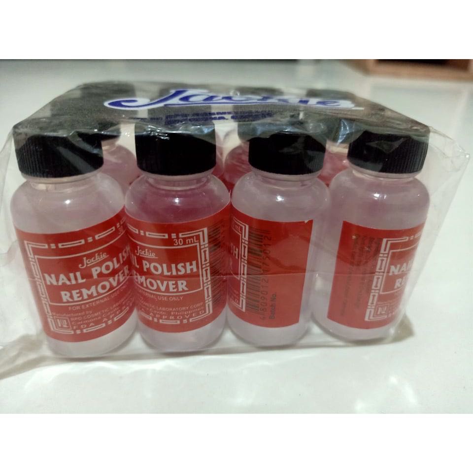 Jackie Nail polish remover acetone 30ml/PACK | Shopee Philippines