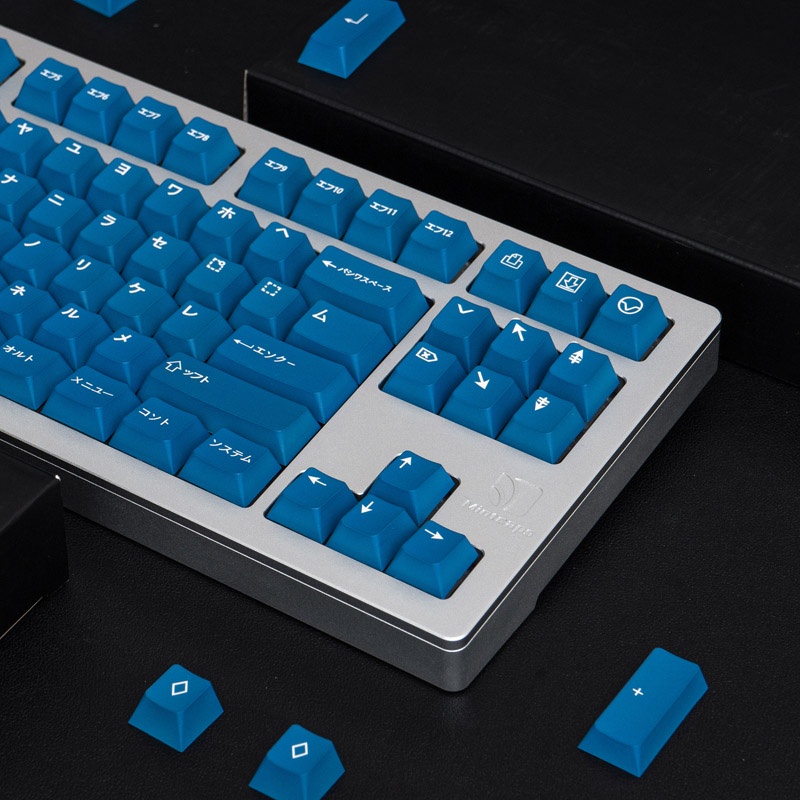 GMK WOB KATAKANA Blue130 Keys Keycap Cherry Profile DYE-SUB Japanese ...