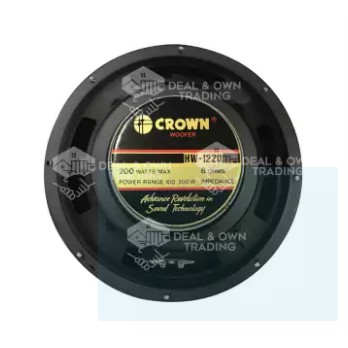 Crown HW-1220 12 inch 200 watts Woofer Speaker | Shopee Philippines