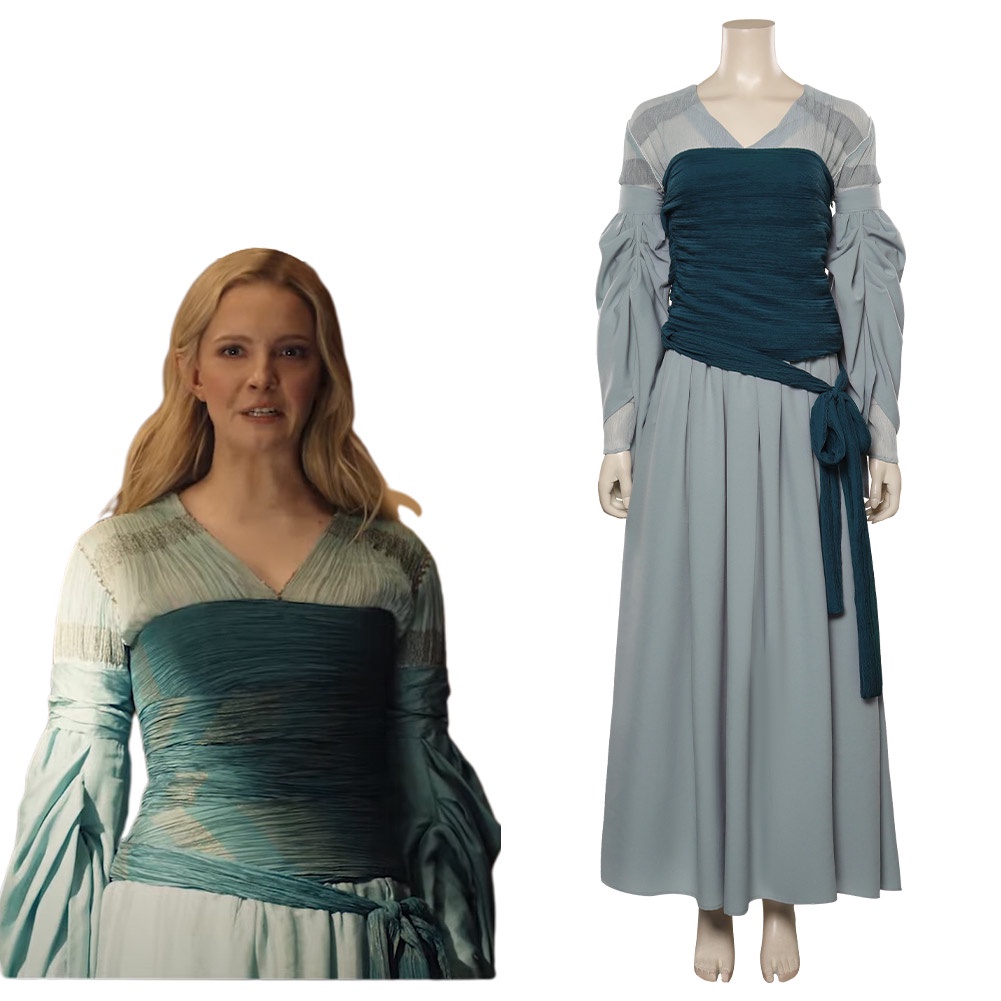 The Rings of Power Season 1 Galadriel Cosplay Costume Dress Outfits ...