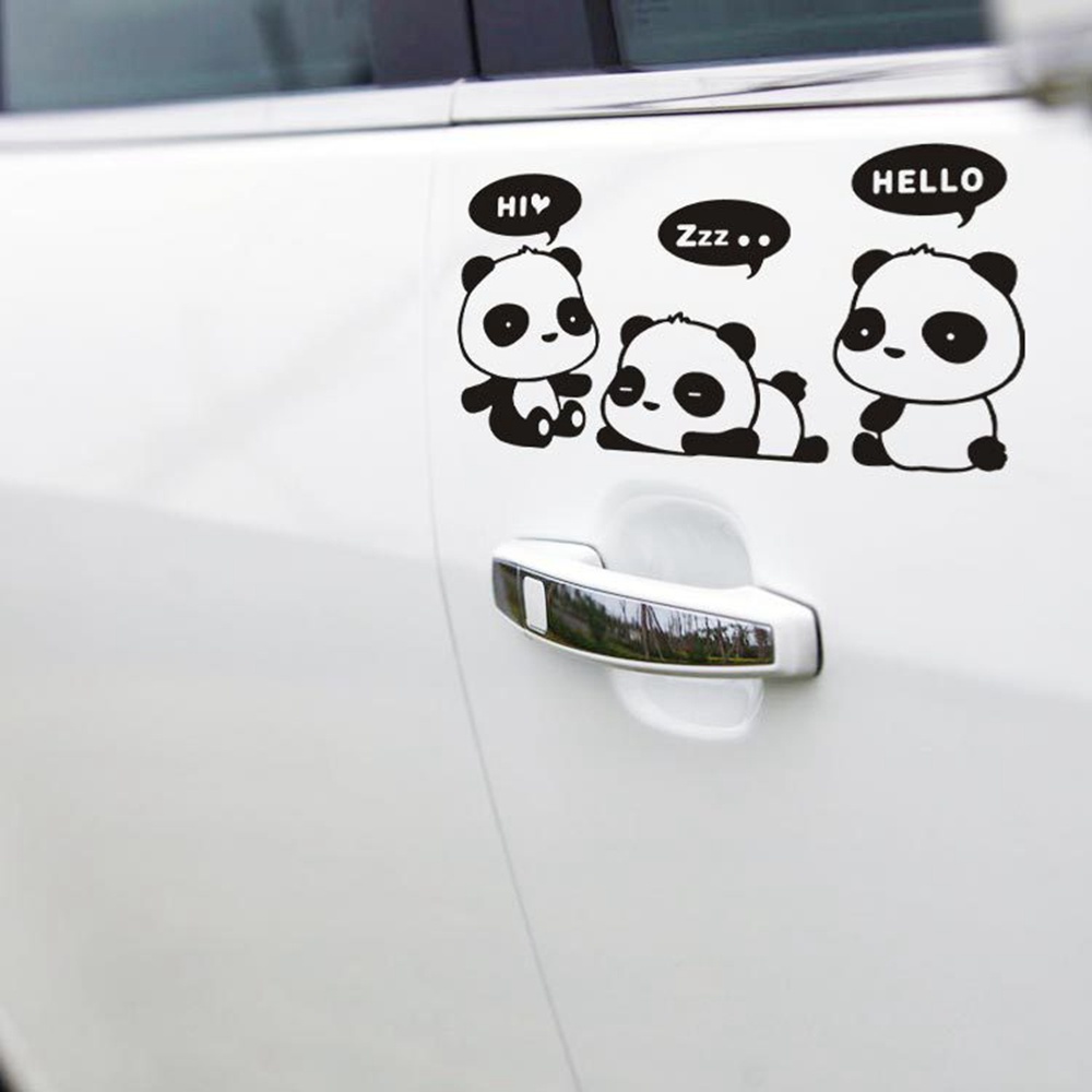Cute Panda Car Sticker Funny Sticker Vinyl Decal Waterproof Decoration ...