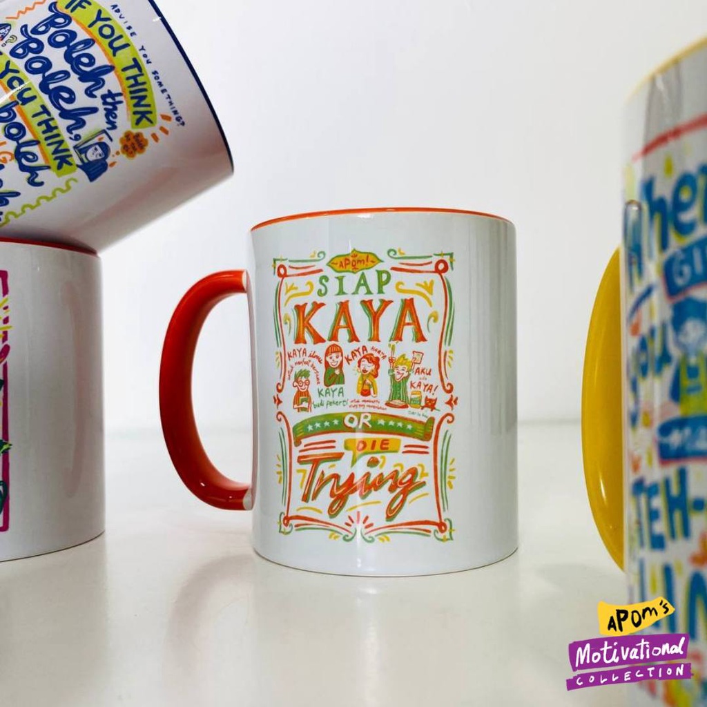APOM Mug - Siap Kaya (Motivational) | Shopee Philippines