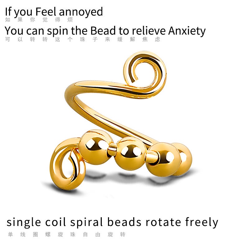 Micro-motion Beads Micro-motion Ring Rotator Single-turn Spiral Free ...