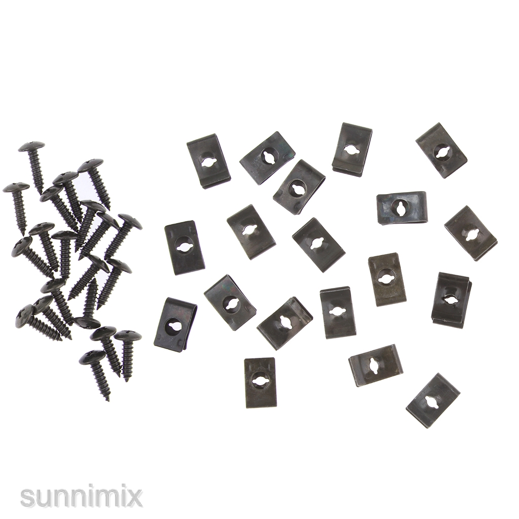 20Pcs Metal Fastener Clips and Retainers Rivets for Car Bumper | Shopee ...