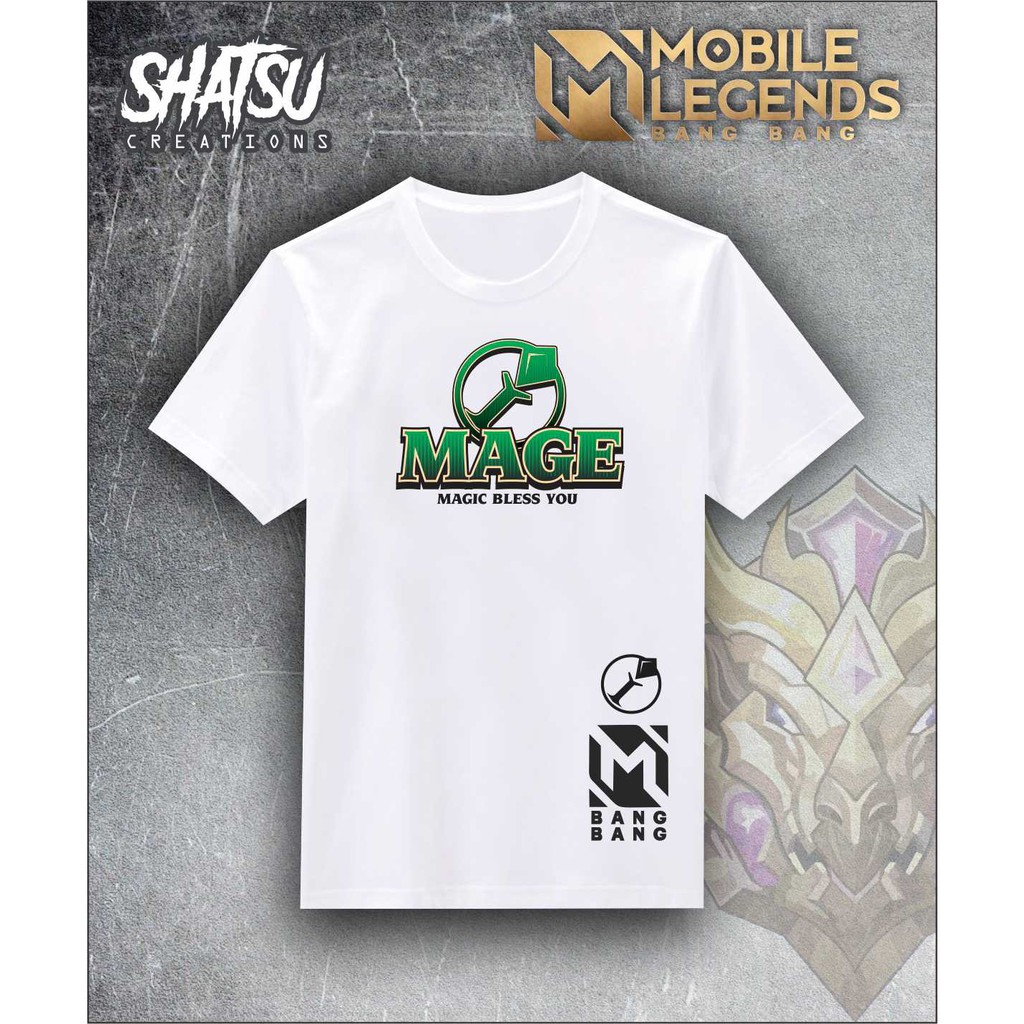 mobile legends, mage logo, mage shirt, mobile legends shirt | Shopee ...