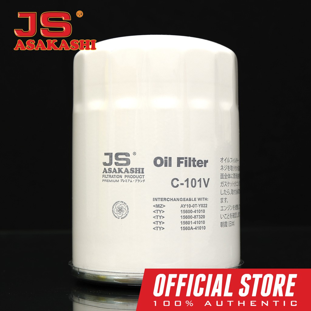 JS Oil Filter C101V for Toyota L/2L/3L/5R/3B,Revo DSL,4-Runner DSL ...