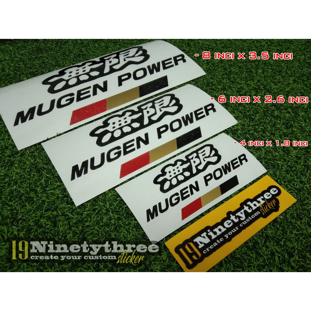 mugen sticker/car sticker honda/mugen power A | Shopee Philippines