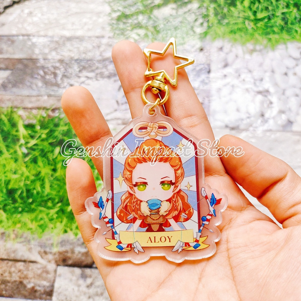Aloy Genshin Impact ver lucky keychain M13 (printed in the middle of ...