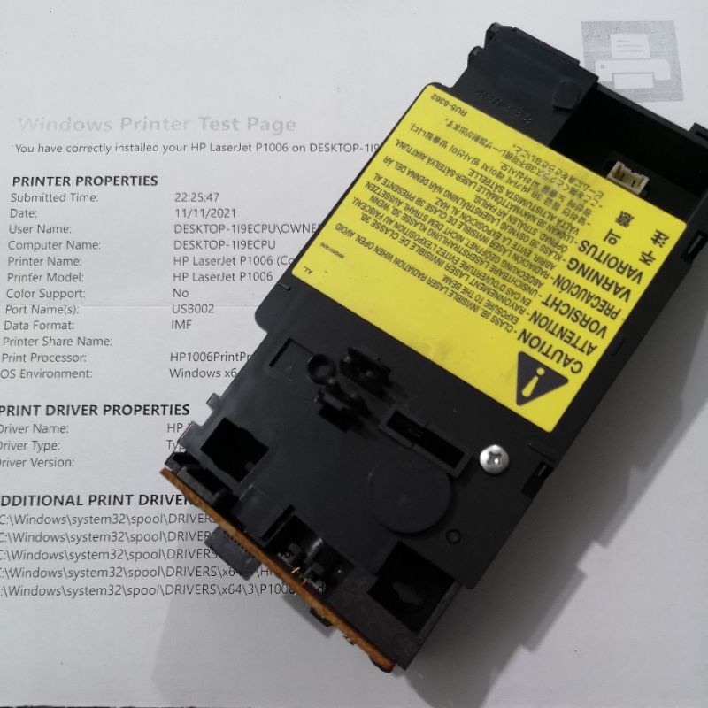 Laser Scanner HP LaserJet P1007 P1005 P1006 P1008 P1009 Printer (RM1 ...