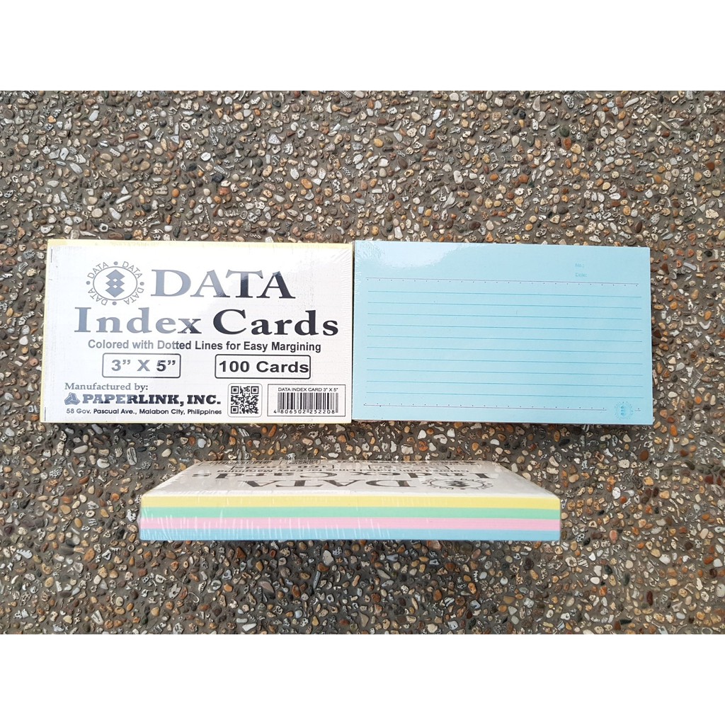 Data White / Rainbow Ruled Index Card 3x5" by 100s | Shopee Philippines