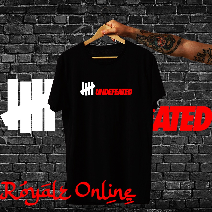 Undefeated Logo V2 Vinyl Front Print (Unisex For Men And Women ...