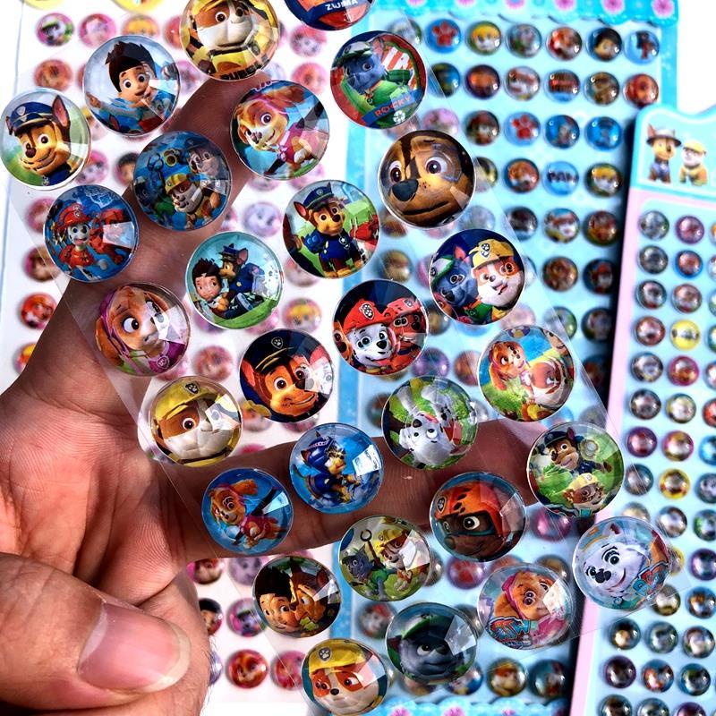 Stickers Dog Patrol Barking Team Making Great Contributions Children's Three-Dimensional Crystal ...