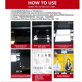 (200PCS/1BOX) Printable PVC Pre-Cut Cards for Direct Printing | Shopee ...