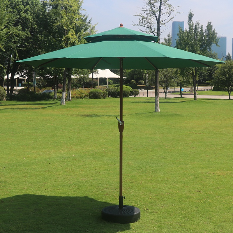 KIMDELIN Dia2.7M Double Layer Garden Umbrella Outdoor Patio Umbrella ...