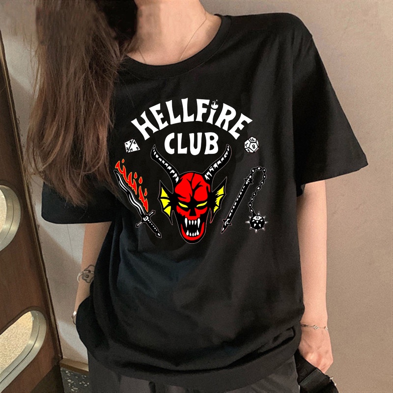 Hellfire Club Stranger Things T Shirt Women Aesthetic Vintage 2022 ...