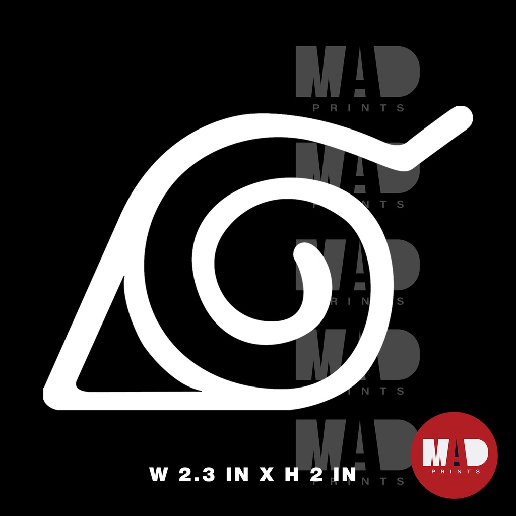 Naruto - Hidden Leaf (Konoha) Symbol Sticker Vinyl Decal | Shopee ...