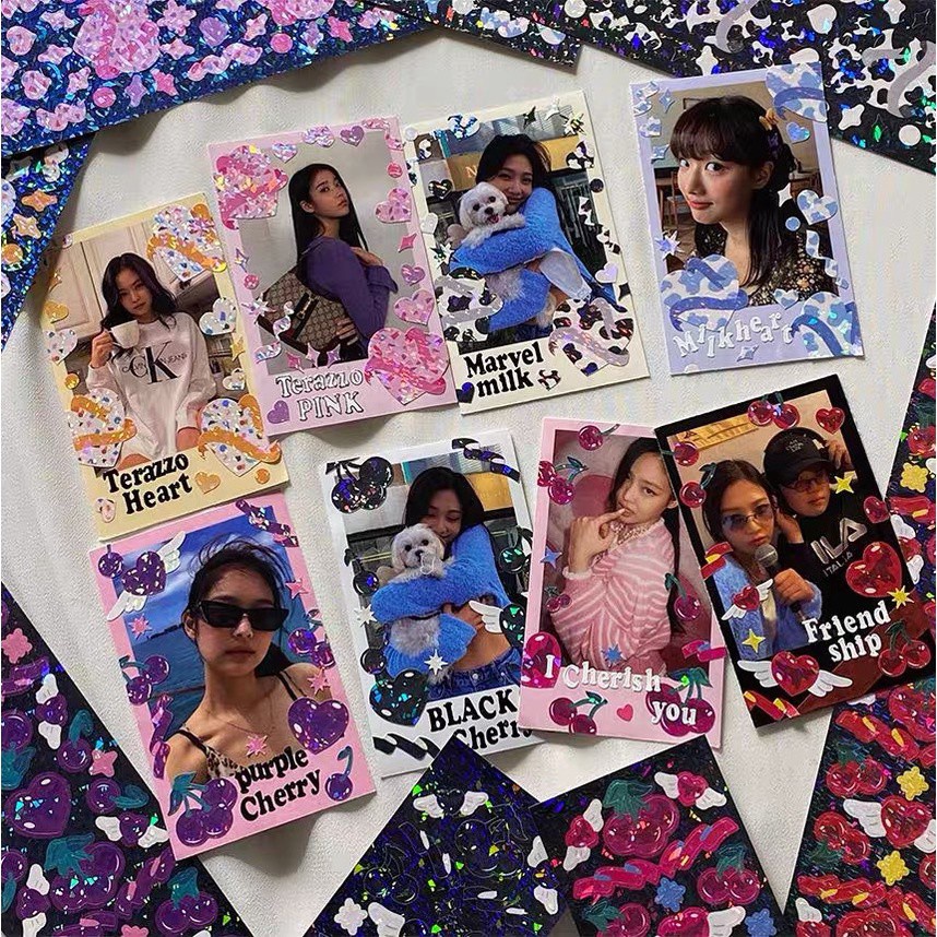 GaLiCiCi sticker Cherry hologram sticker/decorative DIY sticker ...