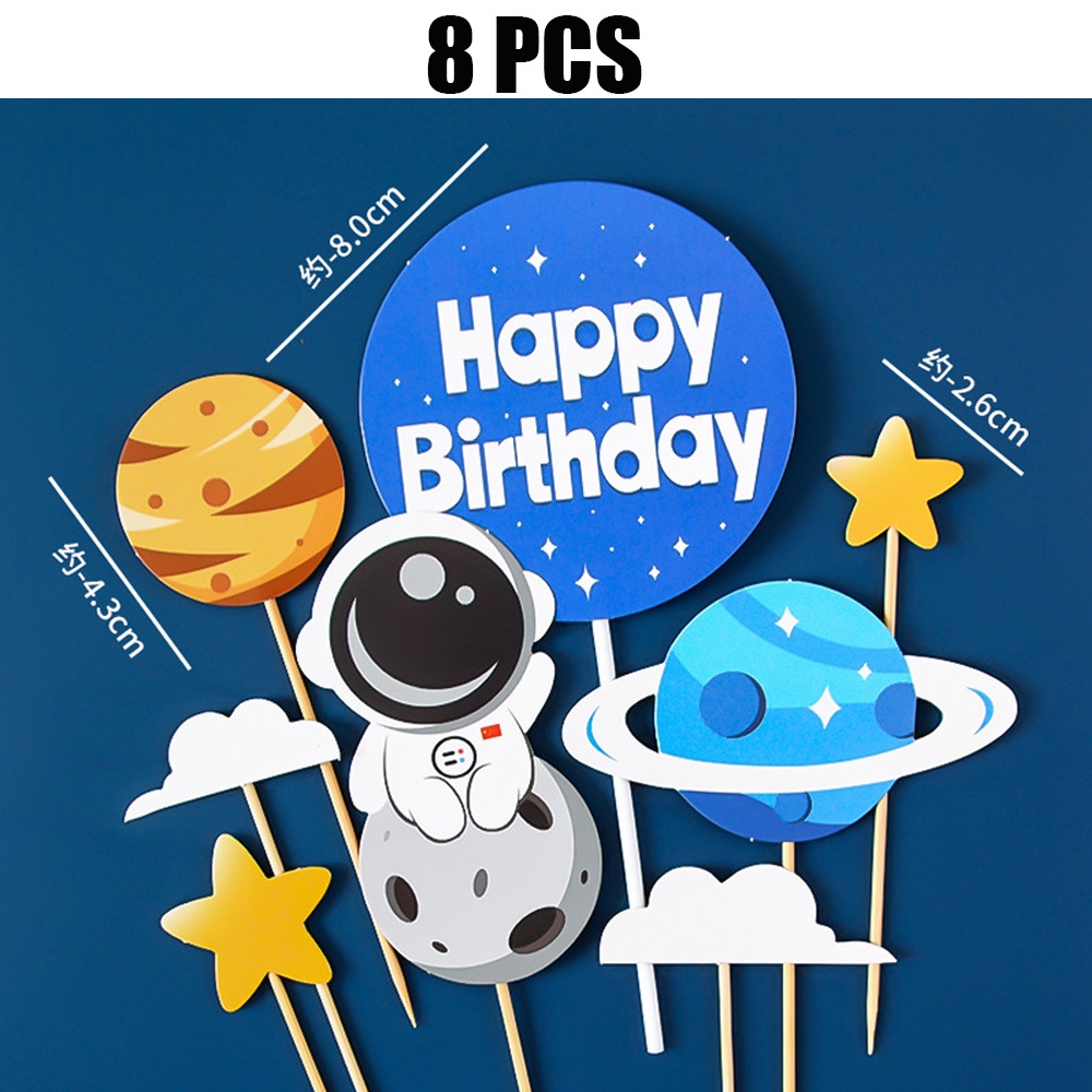 Outer Space Themed Birthday Cake Decorations Astronaut Theme Cake Decor ...
