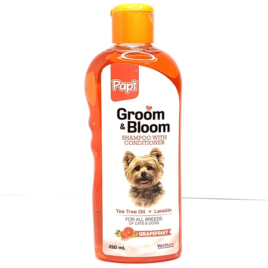 [FCR AGRIVET] 1pcs PAPI Groom and Bloom Shampoo with Conditioner 250ml ...