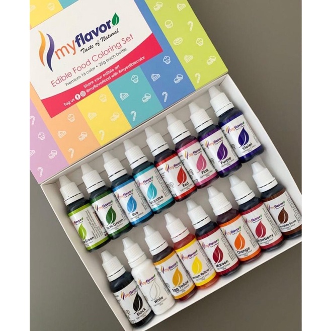 My flavour halal oil food coloring/ buttercream food coloring | Shopee ...