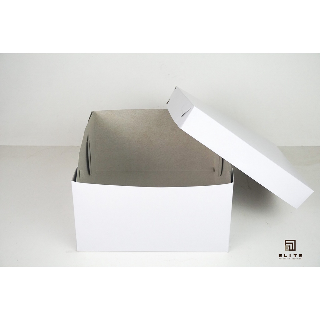 Elite Packaging Cake Box 10x10x4 Body and Cover Packed by 20's | Shopee Philippines