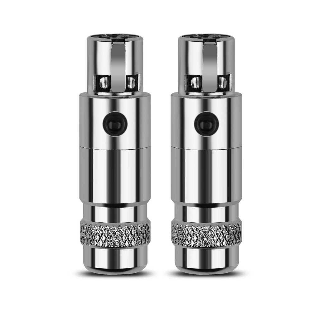 1Pair 3Pin Metal Mini XLR Microphone Audio Connector 3P Socket MIC ...