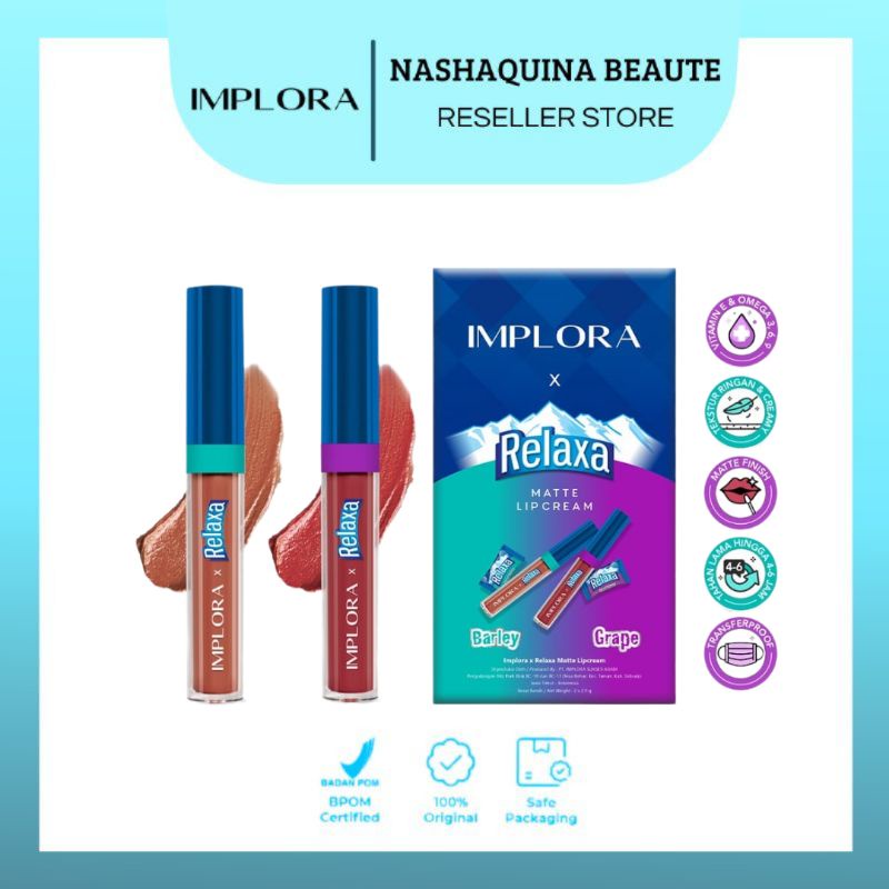 Implora Lipcream Relaxa (Limited Edition) | Shopee Philippines