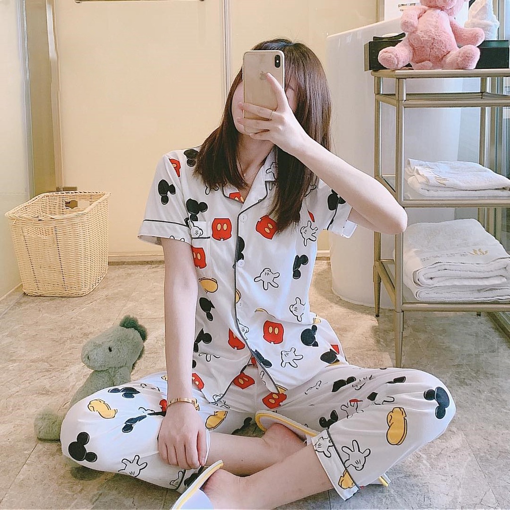 New Korean Cotton sleepwear Shortsleeve pajama /nightwear/loungewear ...