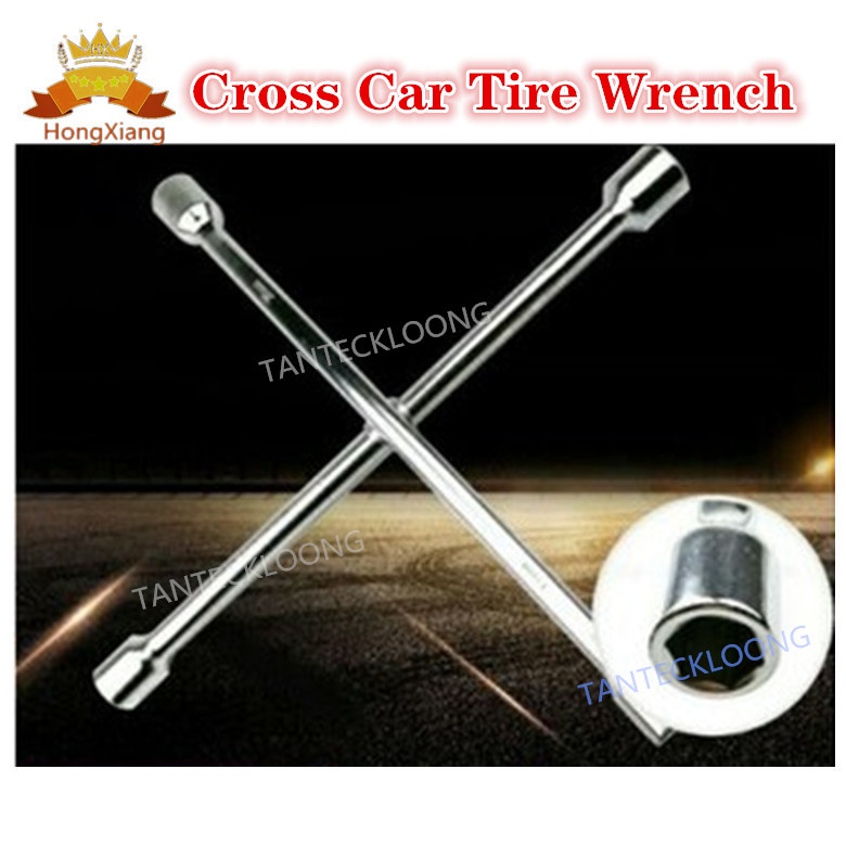 Universal Heavy Duty Lug Labor Saving Wrench, Non-Slip 4 Way Car Tire ...