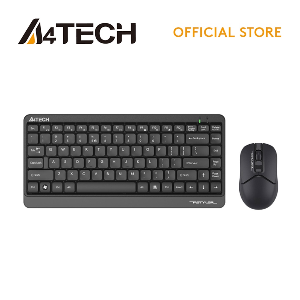 A4Tech FG1112 2.4G Power-Saving Compact Desktop Set Keyboard and Mouse ...