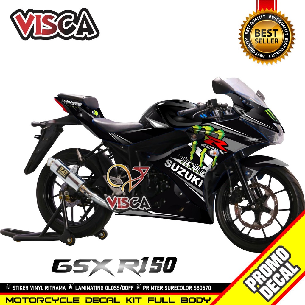 Decal GSX R150 Sticker GSX R150 Striping GSX R150 Sticker GSX R150 Full ...