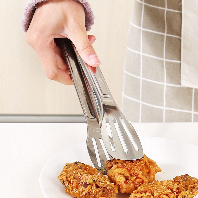 9/12 Inch Extra Long Tong Kitchen Meat Food Tongs Steel Cooking Tong ...